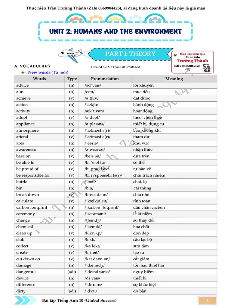 Unit 2 (Global 10) (GV) | PDF