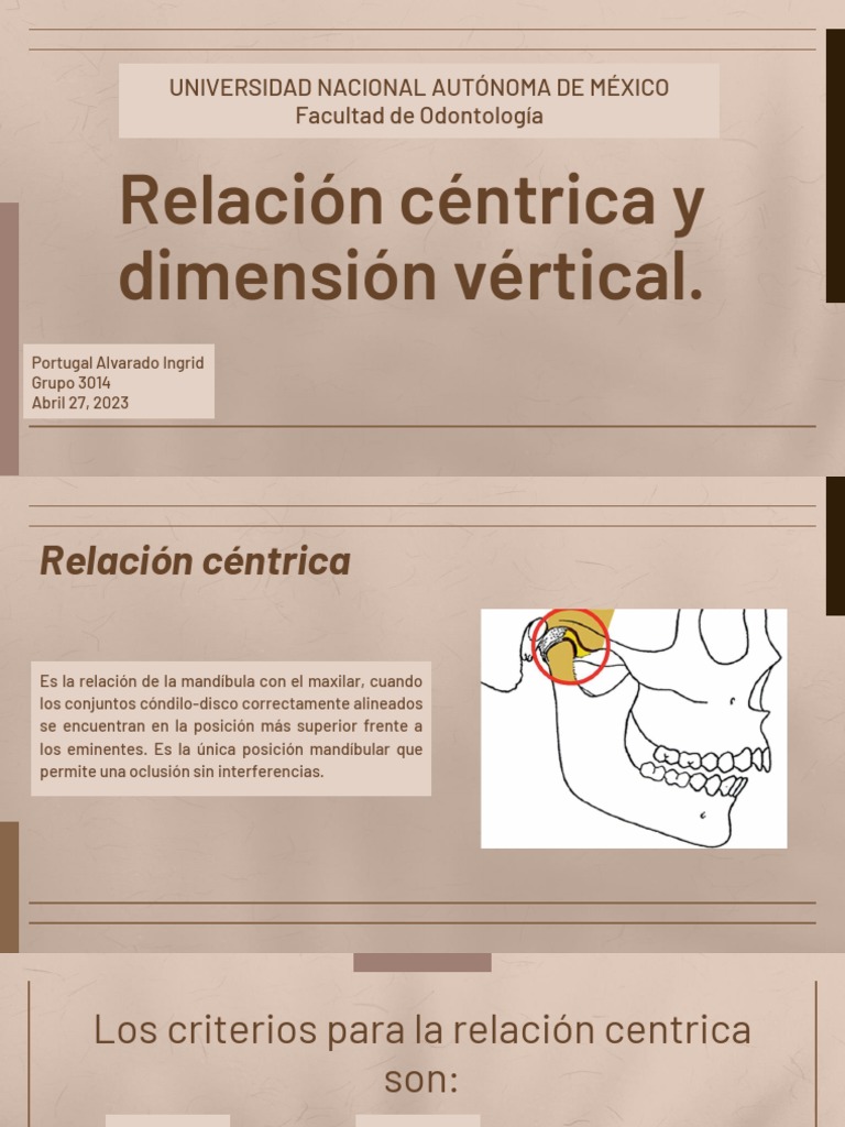Relación Céntrica y Dimensión Vertical | PDF
