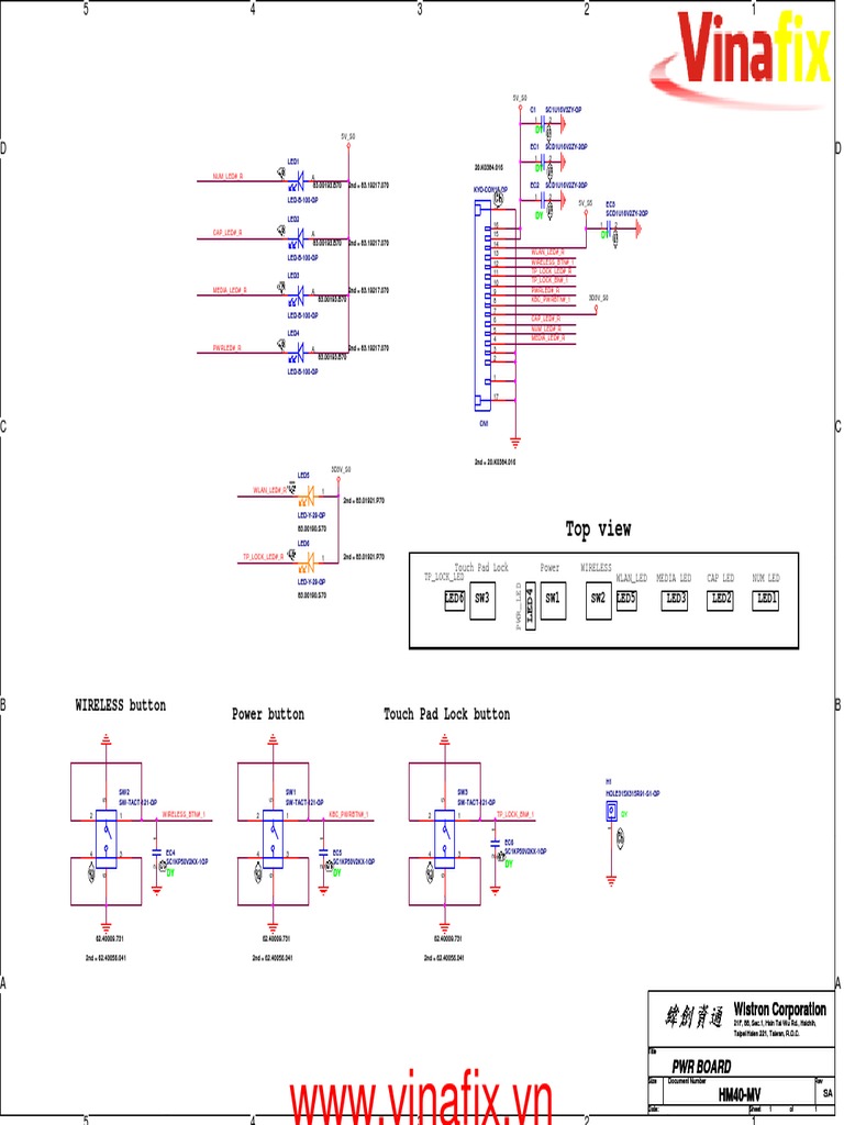 SKEMA Wistron HM40-MV Acer Aspire 4732, 4520. Emachines D525, D725 | PDF