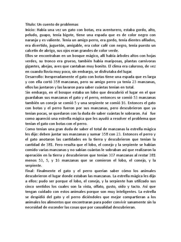 Cuento Pdf Gatos