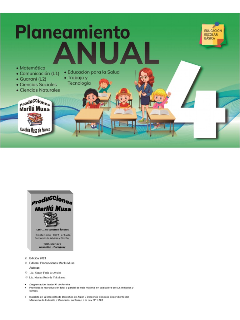 Plan Anual 4to Grado-Actualizado-2023 | PDF | Multiplicación | Enseñando