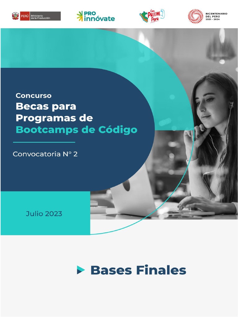 Bases Finales Becas para Programas de Bootcamps de Codigo | PDF | Evaluación | Plan de estudios