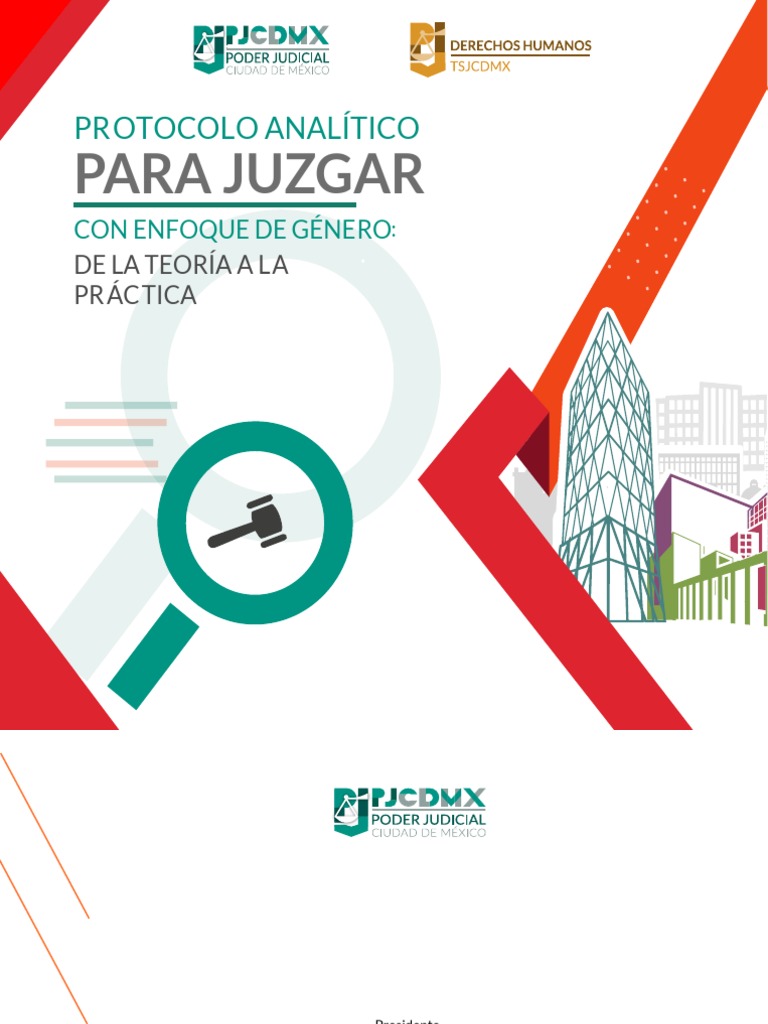 Protocolo Analítico para Juzgar Con Enfoque de Género: de La Teoría A La Práctica | PDF | La ...