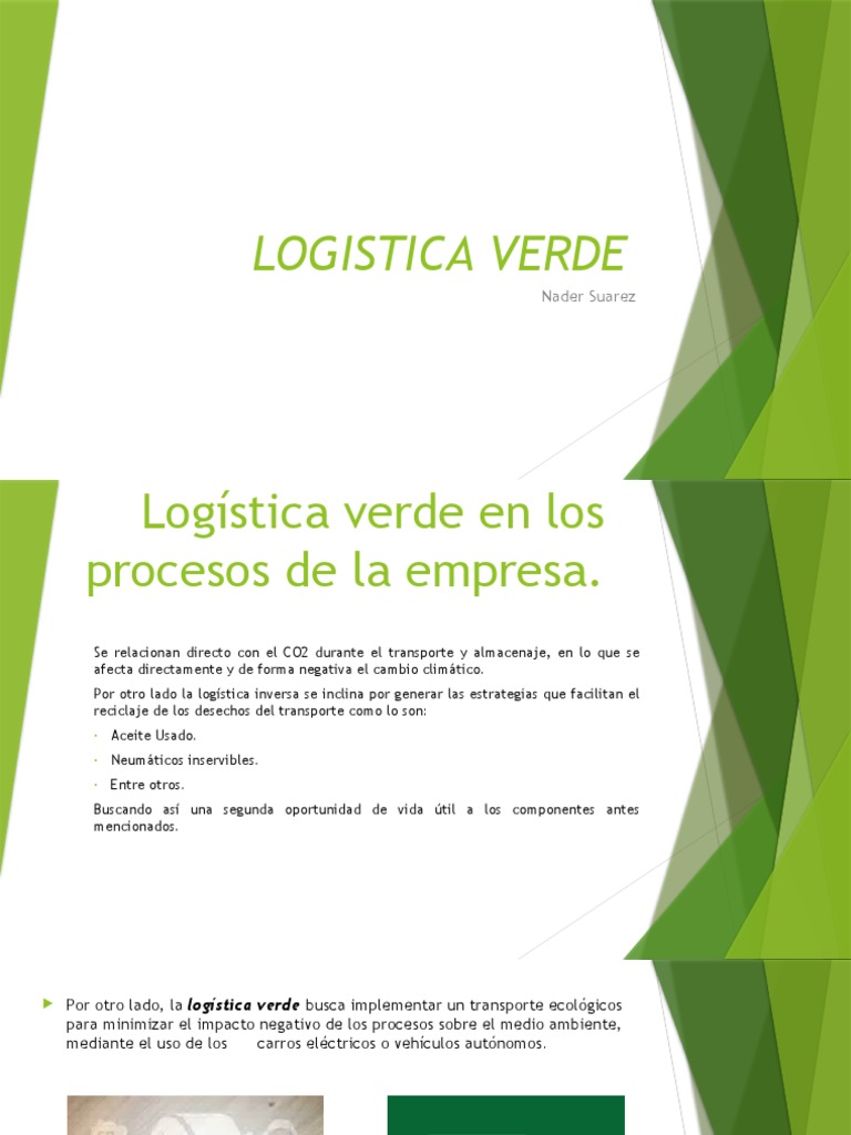 Logistica Verde | PDF | Logística | Transporte