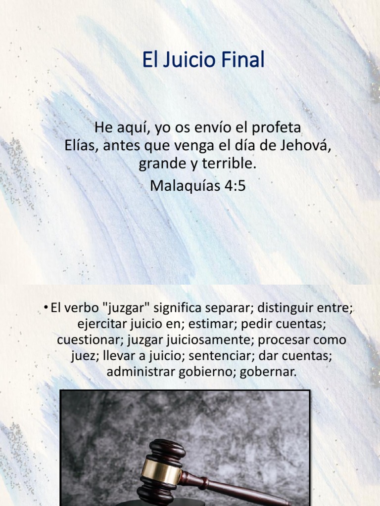 El Juicio Final según la Biblia | PDF | Jesús | Contenido bíblico