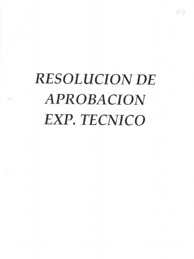 Resolucion de Aprobacion Exp. Tecnico0001 | PDF