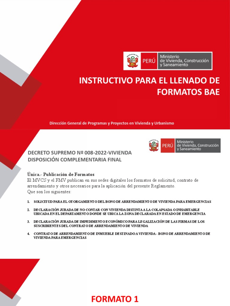 Llenado de Formatos BAE - 03.11.22 - REV 1 | PDF