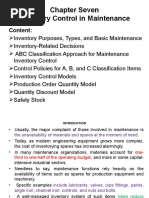 Spare Part Management | PDF | Inventory | Mechanical Engineering