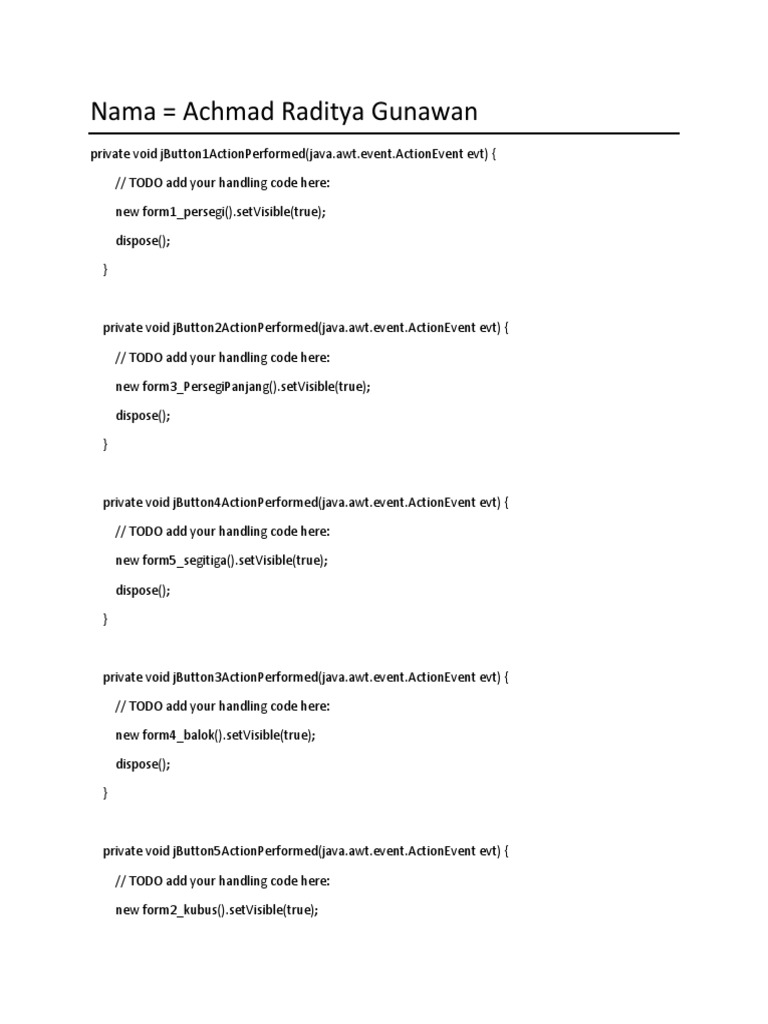 Kalkulator Java | PDF | Software Engineering | Computer Programming Kalkulator Java | PDF | Software Engineering | Computer Programming