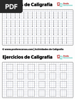 Ejercicios para La Letra Manuscrita | PDF