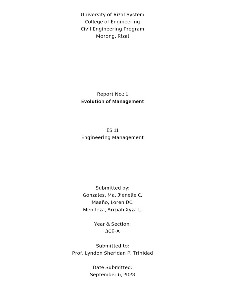 Evolution of Management Overview | PDF | Statistics | Economies