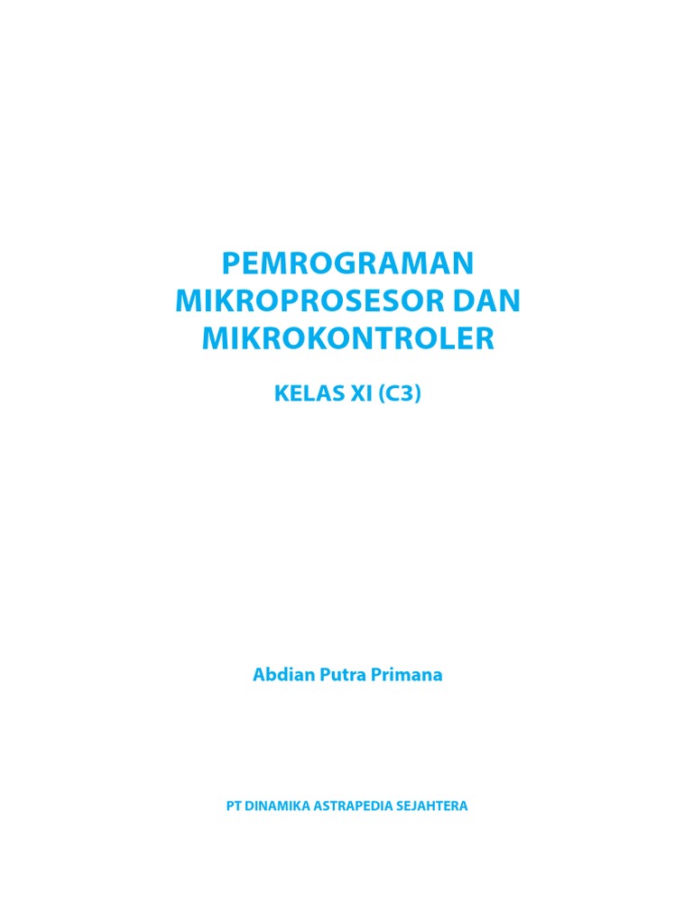 Pemrograman Mikroprosesor Dan Mikrokontroler: Kelas Xi (C3) | PDF