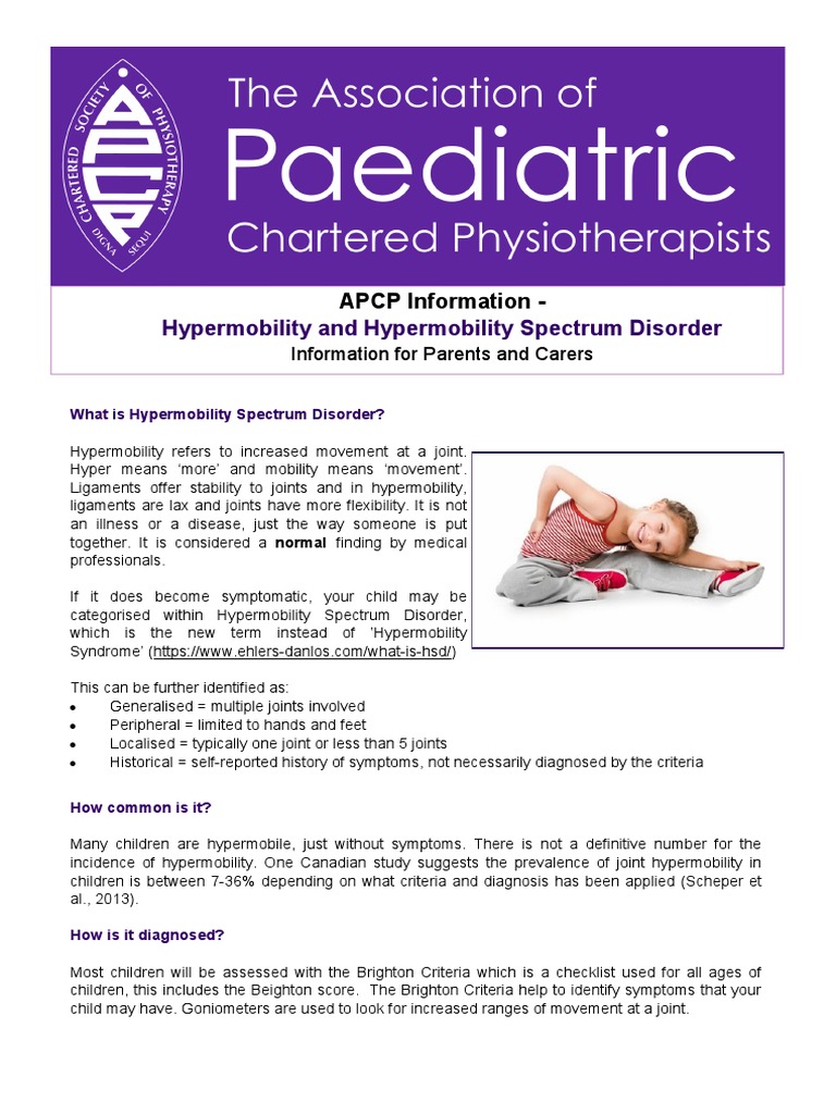 Hypermobility and Hypermobility Spectrum Disorder 2023 | PDF | Causes ...