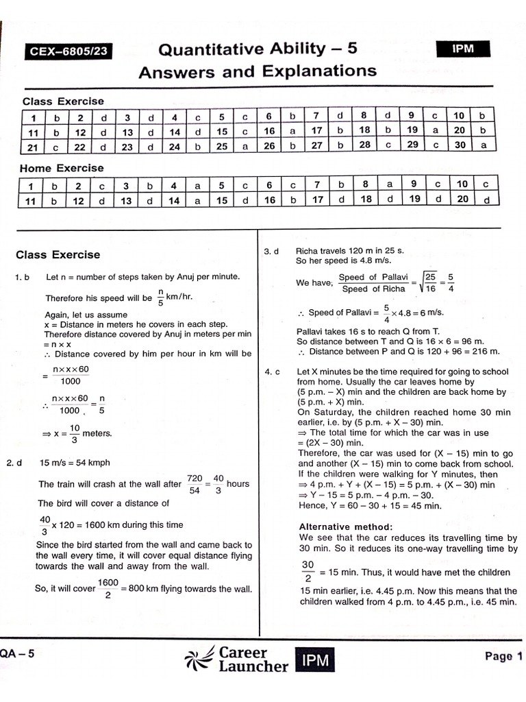 IPM 05 Answers | PDF