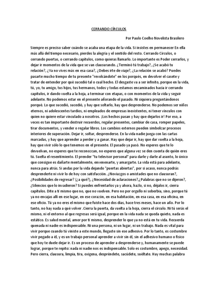 Cerrando Círculos | PDF | Mente | Salud mental