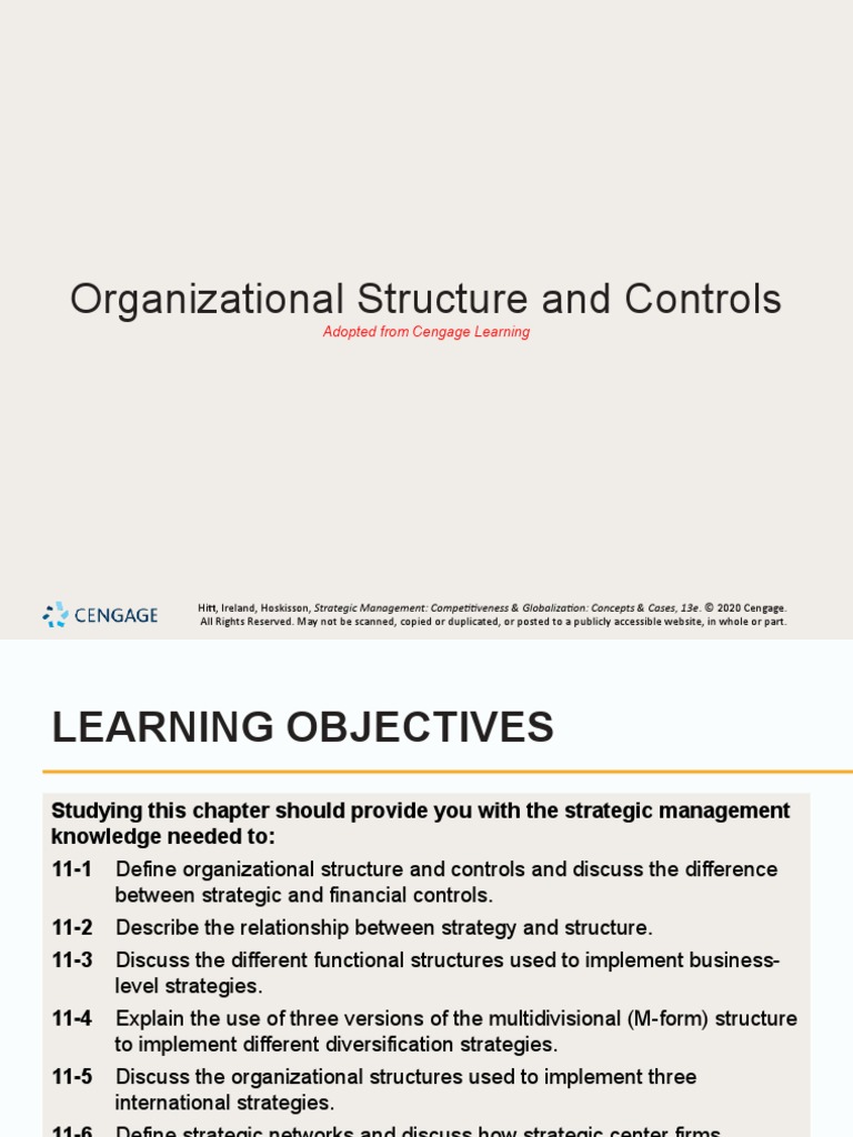 BUS410 Organizational Structure and Controls | PDF | Strategic ...
