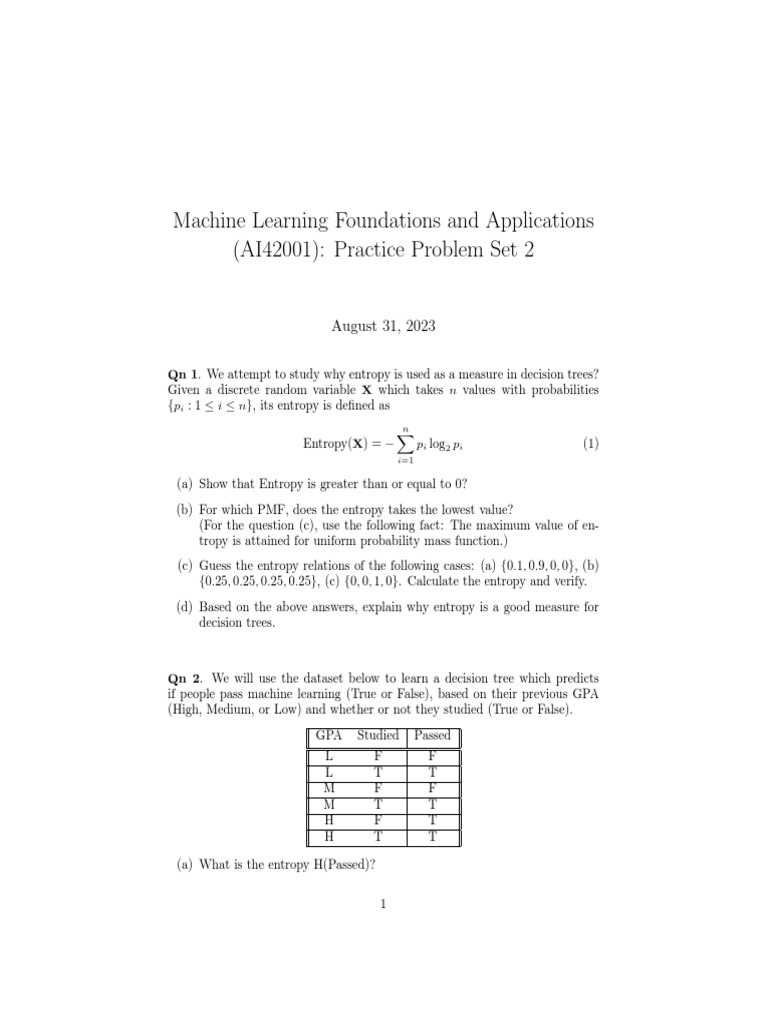 Pset 2 | PDF | Statistical Classification | Applied Mathematics