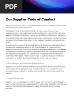 Bayer Supplier Code of Conduct Overview | PDF | Supply Chain | Employment