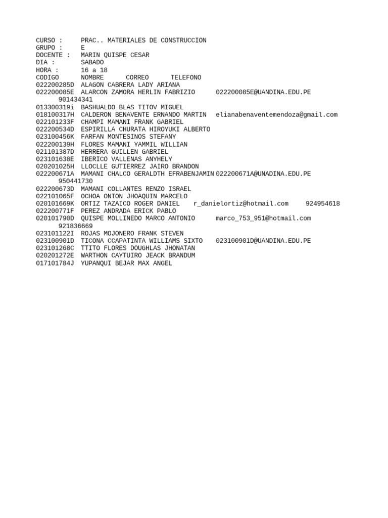 Prac.. Materiales de Construccion | PDF