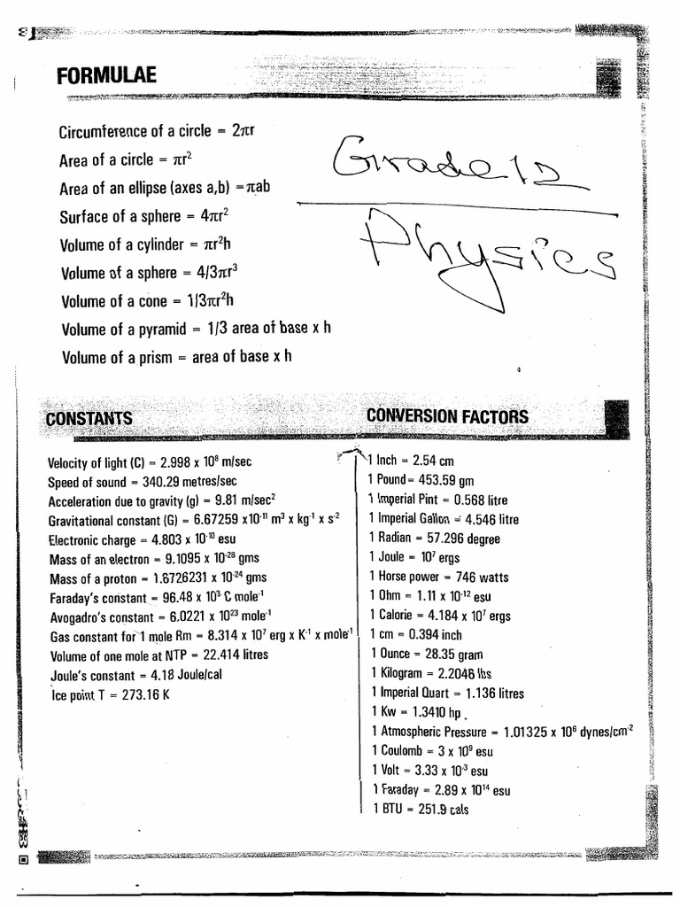 Physics Practical Record Book Grade 12 | Download Free PDF | Logarithm ...