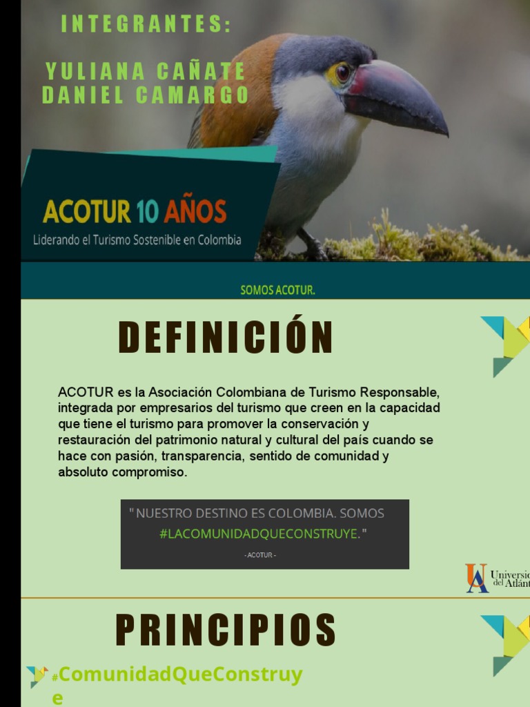 ACOTUR: Turismo Responsable en Colombia | PDF | Negocios | Finanzas y dinero