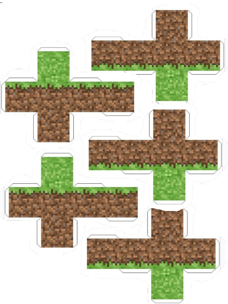 Minecraft Plantilla | PDF