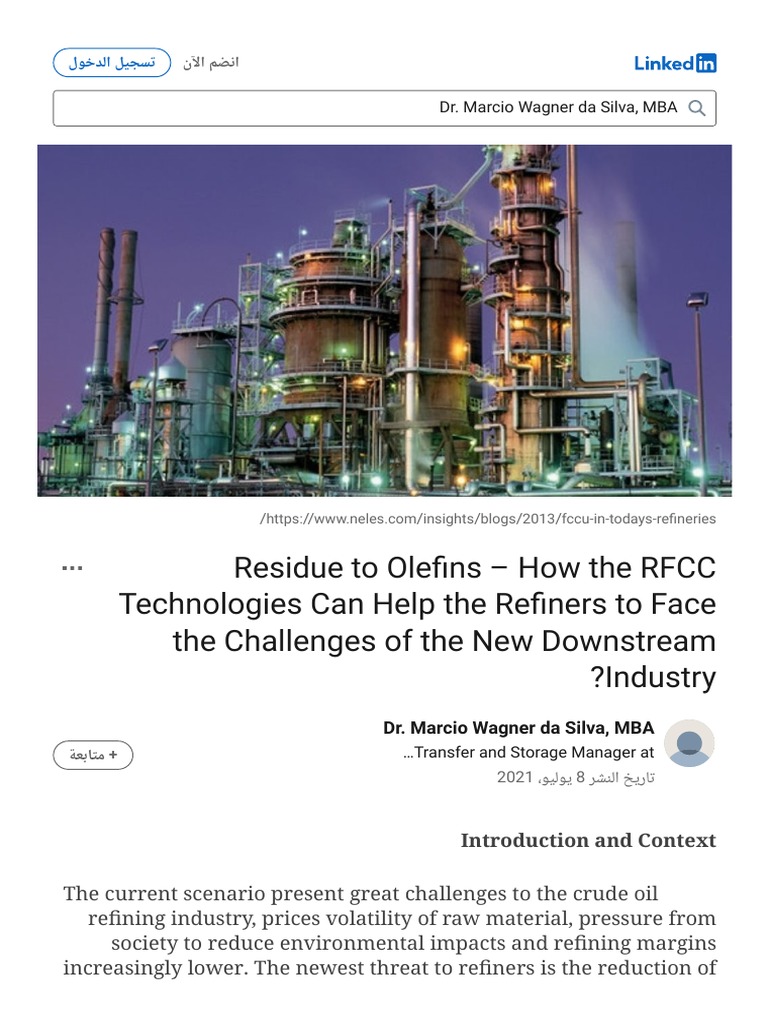 RFCC Technologies for Modern Refineries | PDF | Cracking (Chemistry ...