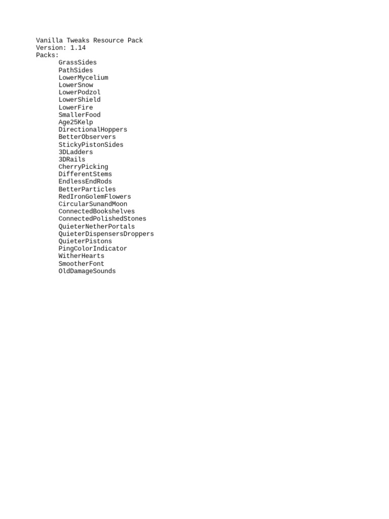 Selected Packs | PDF