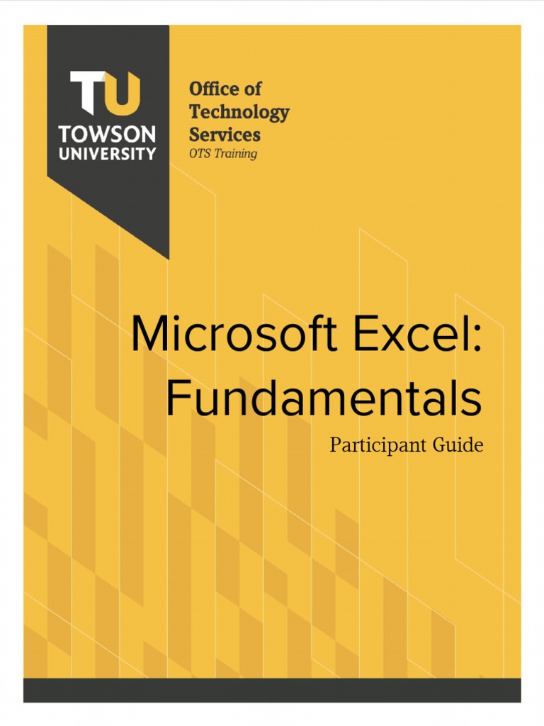 Ex1601 Excel 2016 Fundamentals Pdf Microsoft Excel Spreadsheet