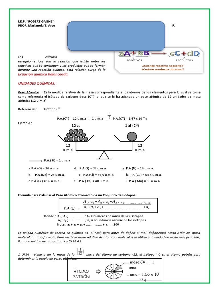 Estequiometria Descargar Gratis Pdf Mole Unidad Estequiometría
