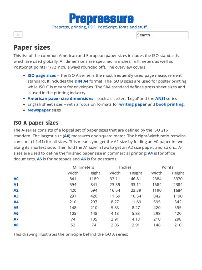 List of Paper Sizes | PDF | Printing | Stationery