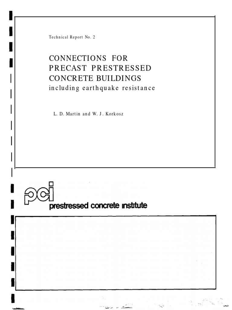 TR-2-82 Connections For Precast Buildings | PDF | Precast Concrete | Prestressed Concrete