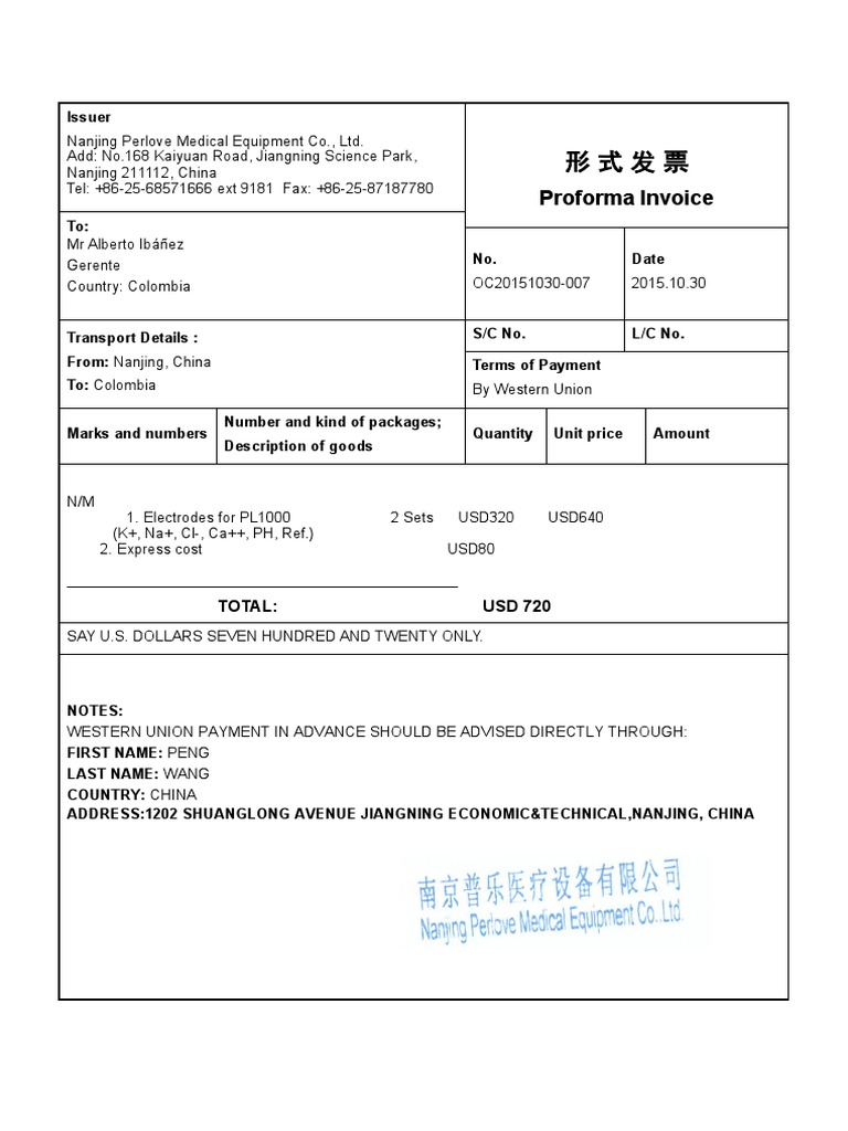 R1 Proforma Invoice | PDF