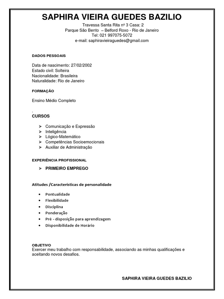 Saphira Vieira Guedes Bazilio | PDF