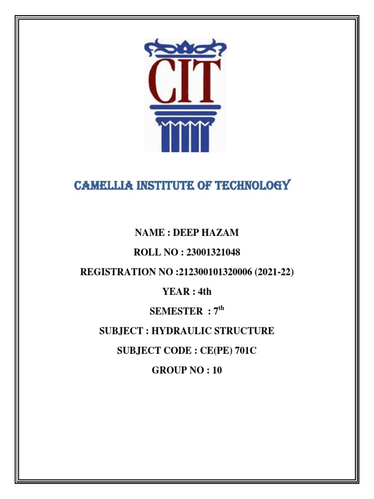 Hydraulic Structure | PDF | River | Levee