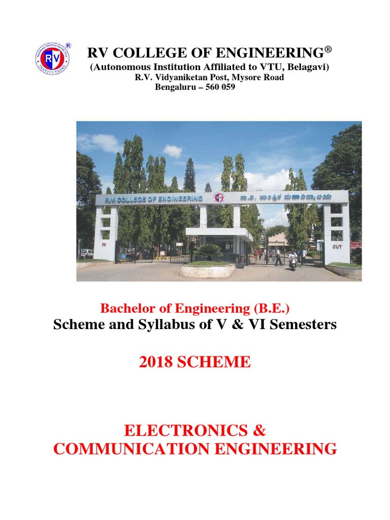 7.ECE V - VI Sem - 2018 - Syllabus1 | PDF | Cmos | Electronic Circuits