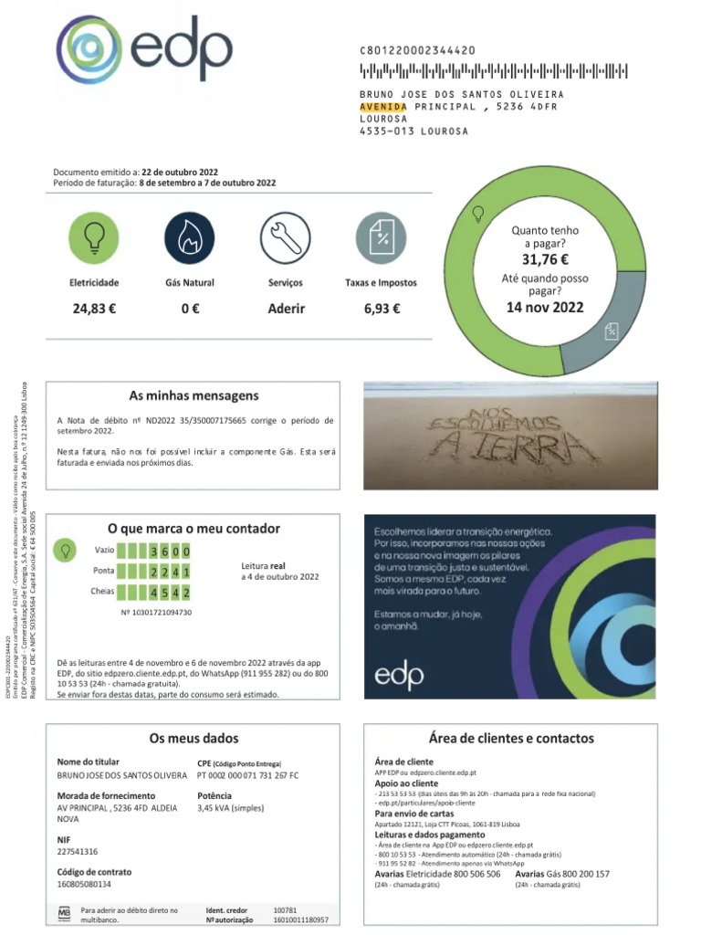 Edited - Edp Fatura | PDF