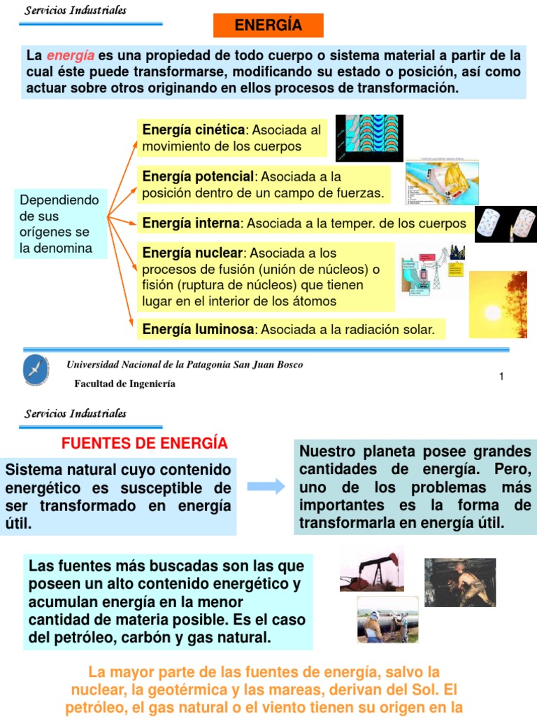 Fuentes de Energía: Clasificación y Uso | PDF | Energía renovable ...