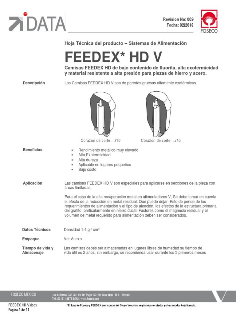 Feedex HD V | PDF | Materiales | Rieles