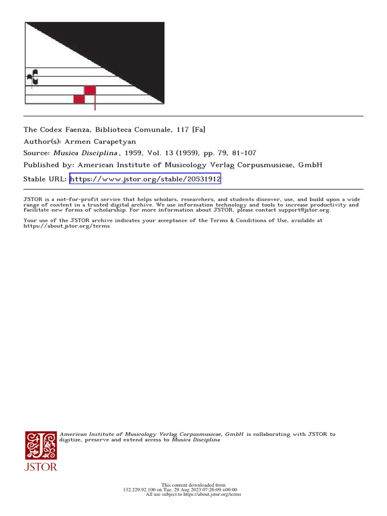 Codex Faenza 117: Keyboard Music Insights | PDF | Manuscript | Palaeography