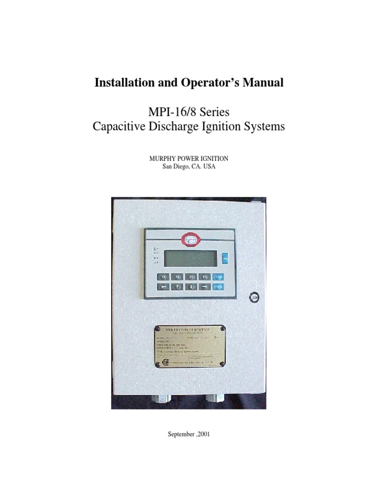 7 - Murphy Power Ignition - Mpi 16 - Install Maintenance | Download ...