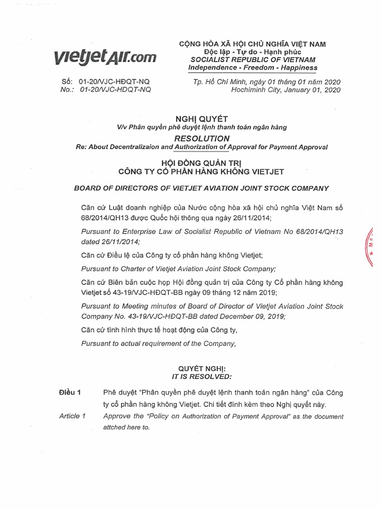 Phan Quyen Phe Duyet Thanh Toan | PDF