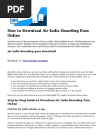 Online Boarding Pass Indigo | PDF | Aviation | Airlines