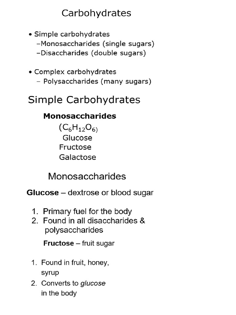 Biochem Week 3 Notes - Carbohydrates | PDF