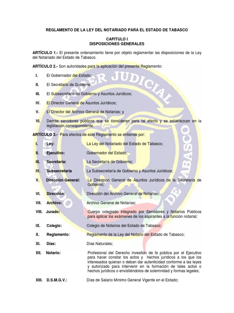 Reglamento de La Ley Del Notariado | PDF | Ley común | Derecho Civil ...