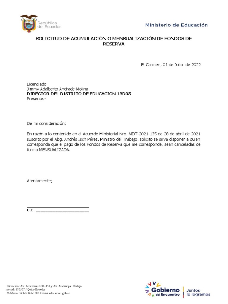 Anexo 3. - Solicitud de AcumulaciÓn o MensualizaciÓn de Fondos de ... Anexo 3. - Solicitud de AcumulaciÓn o MensualizaciÓn de Fondos de ...