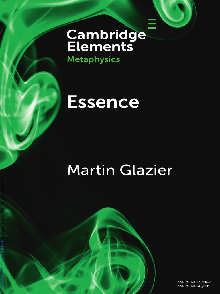 (Elements in Metaphysics) Martin Glazier - Essence-Cambridge University ...