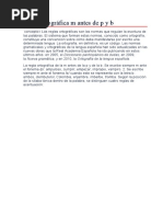Reglas ortográficas: mb, mp, nv y nf | PDF