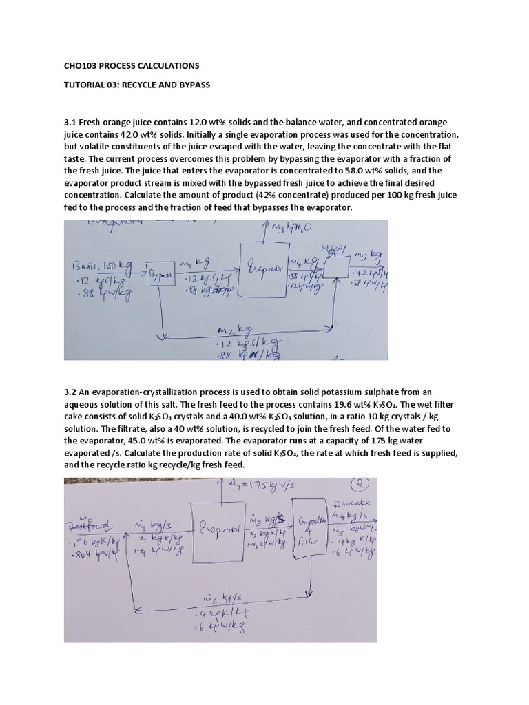 Pcal Tutorial 03 | PDF | Evaporation | Filtration
