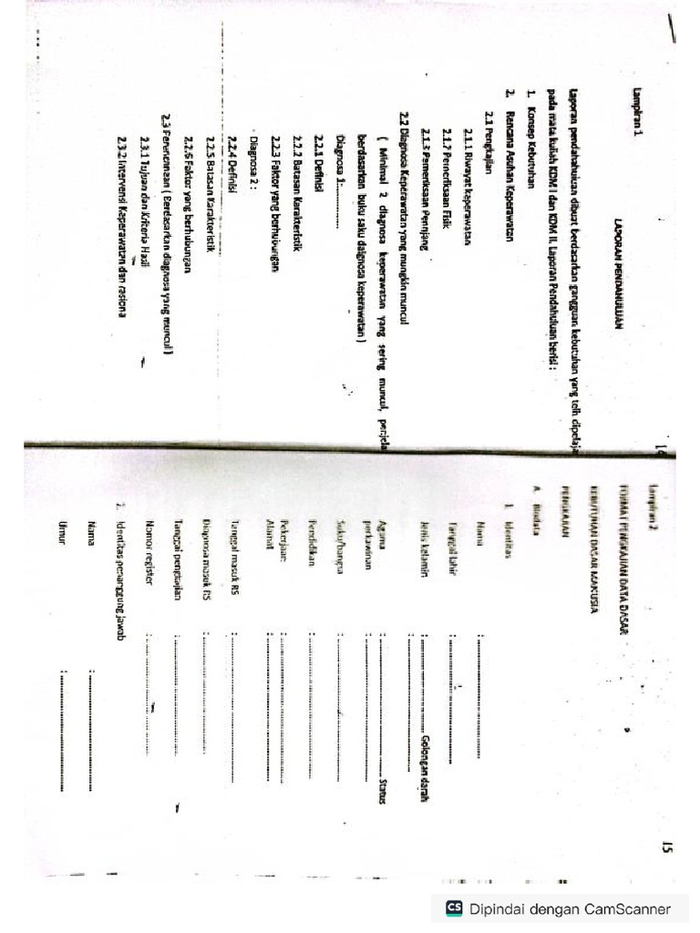 Contoh Form LP Askep KD | PDF Contoh Form LP Askep KD | PDF